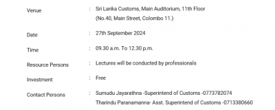 Awareness Program for Traders on the Concept of Post Clearance Audit ...