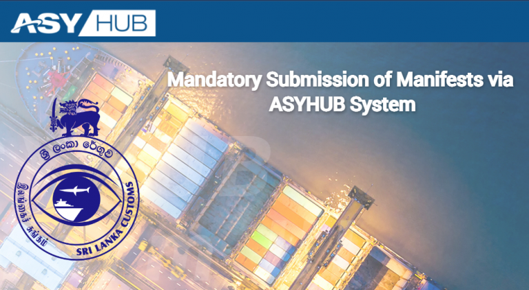 Mandatory Submission of Manifests via ASYHUB System – Effective from ...